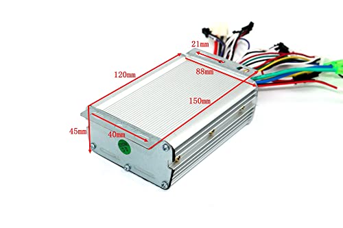 Bike Fender Dual Drive 36/48/60V 450/500W BLDC Electric Scooter Controller E-Bike 2 pcs brushless Speed Driver and 1Pcs LCD Display one Set Mud Guards (Color : 36V Set)