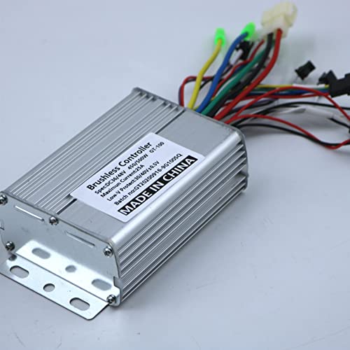 Bike Fender Dual Drive 36/48/60V 450/500W BLDC Electric Scooter Controller E-Bike 2 pcs brushless Speed Driver and 1Pcs LCD Display one Set Mud Guards (Color : 36V Set)