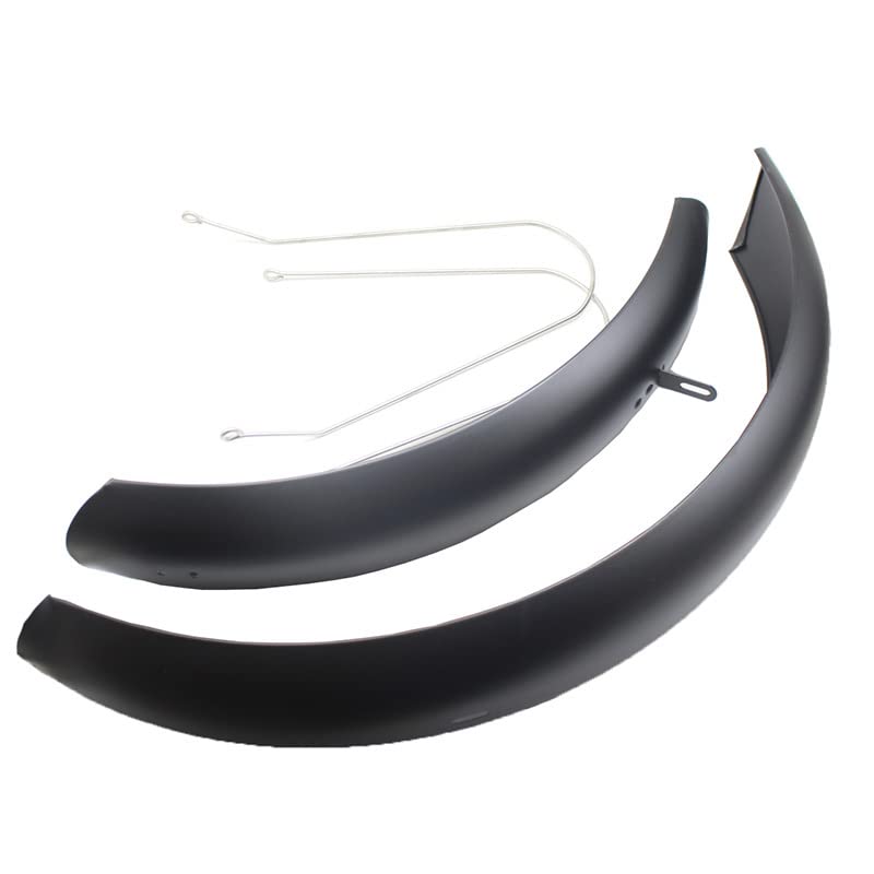 MbeLLO MTB mudguards,Bike Mudguard 20inch Snowboard Bicycle Mudguard E-Bike Electric Wing 20x4.0 Fat tire Folding Bike Fender Iron Sturdy Durable Mud Guard Suit