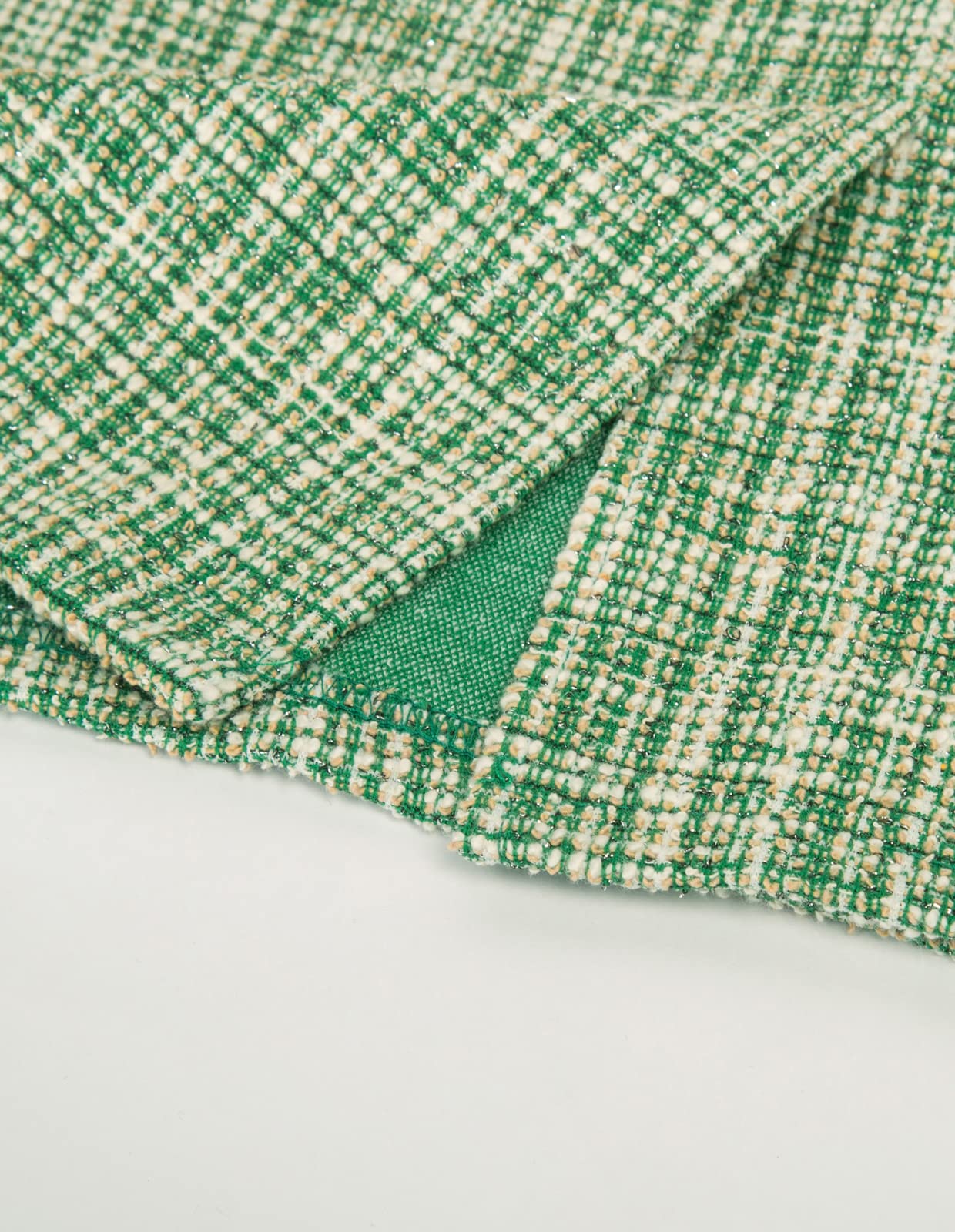 Women's Wear to Work Dresses Vintage Tweed Cap Sleeve Pencil Dress Green (Plaid)