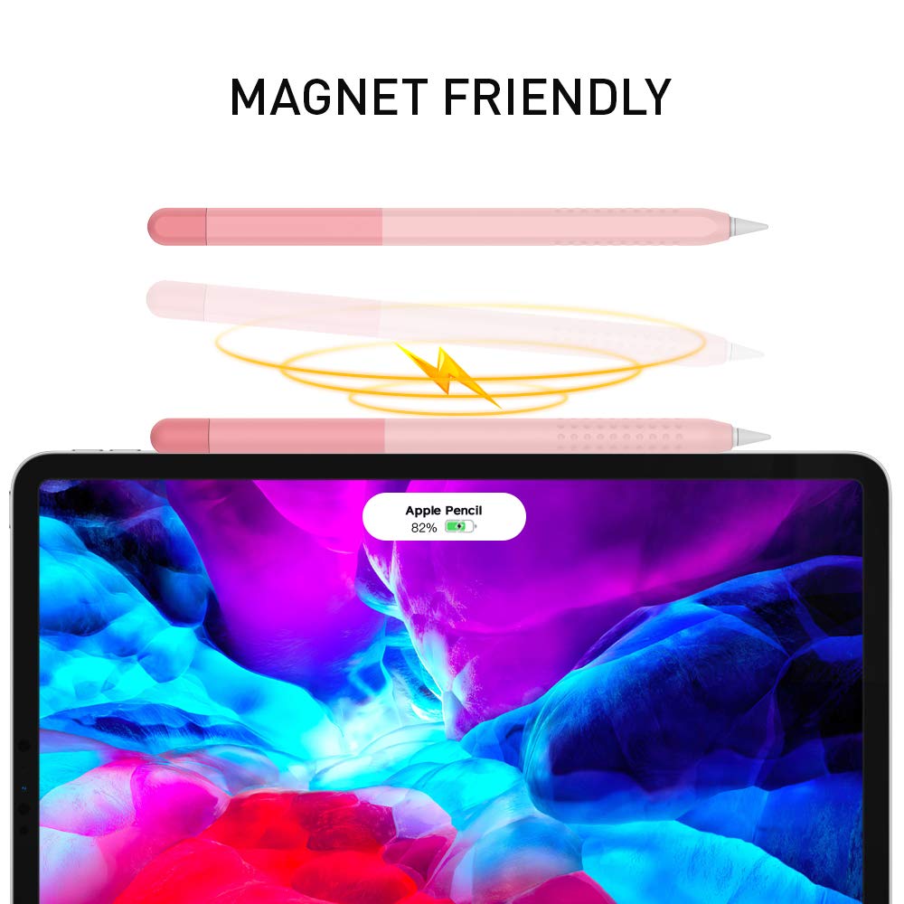 Delidigi Case Compatible with Apple Pencil Pro and Apple Pencil 2nd Generation, Gradient Color Case Sleeve Silicone Cover Accessories for Apple Pencil