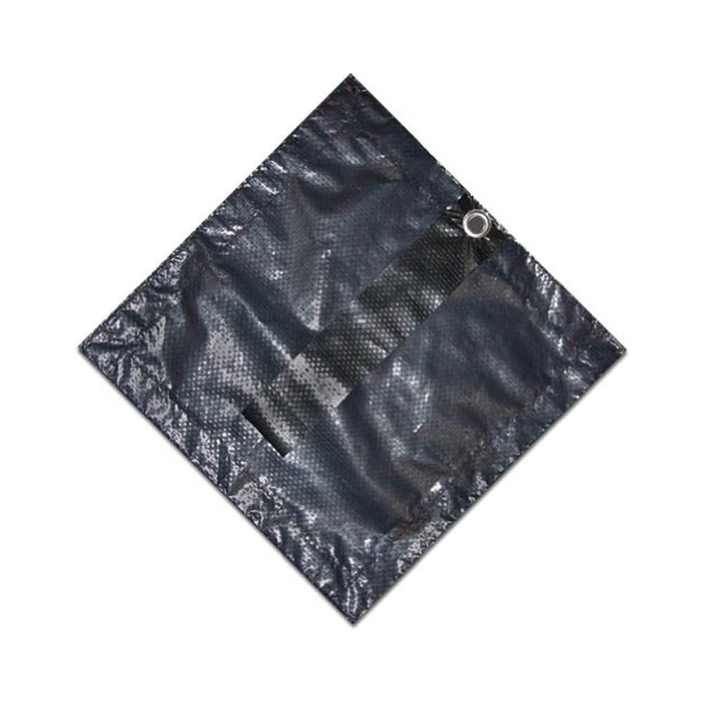 Swimline Heavy Duty 18 by 33 Foot Oval Laminated Plastic Woven with Thick Polyethylene Stitching Winter Pool Cover for Above Ground Pools, Blue