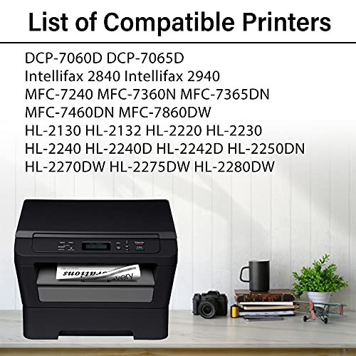 Hydr [Black,1-Pack] Compatible DR-420 Drum Unit Replacement for Brother DR420 DCP-7065D DCP-7060D Intellifax 2840 Intellifax 2940 HL-2275DW HL-2270DW HL-2280DW Printer Drum Unit