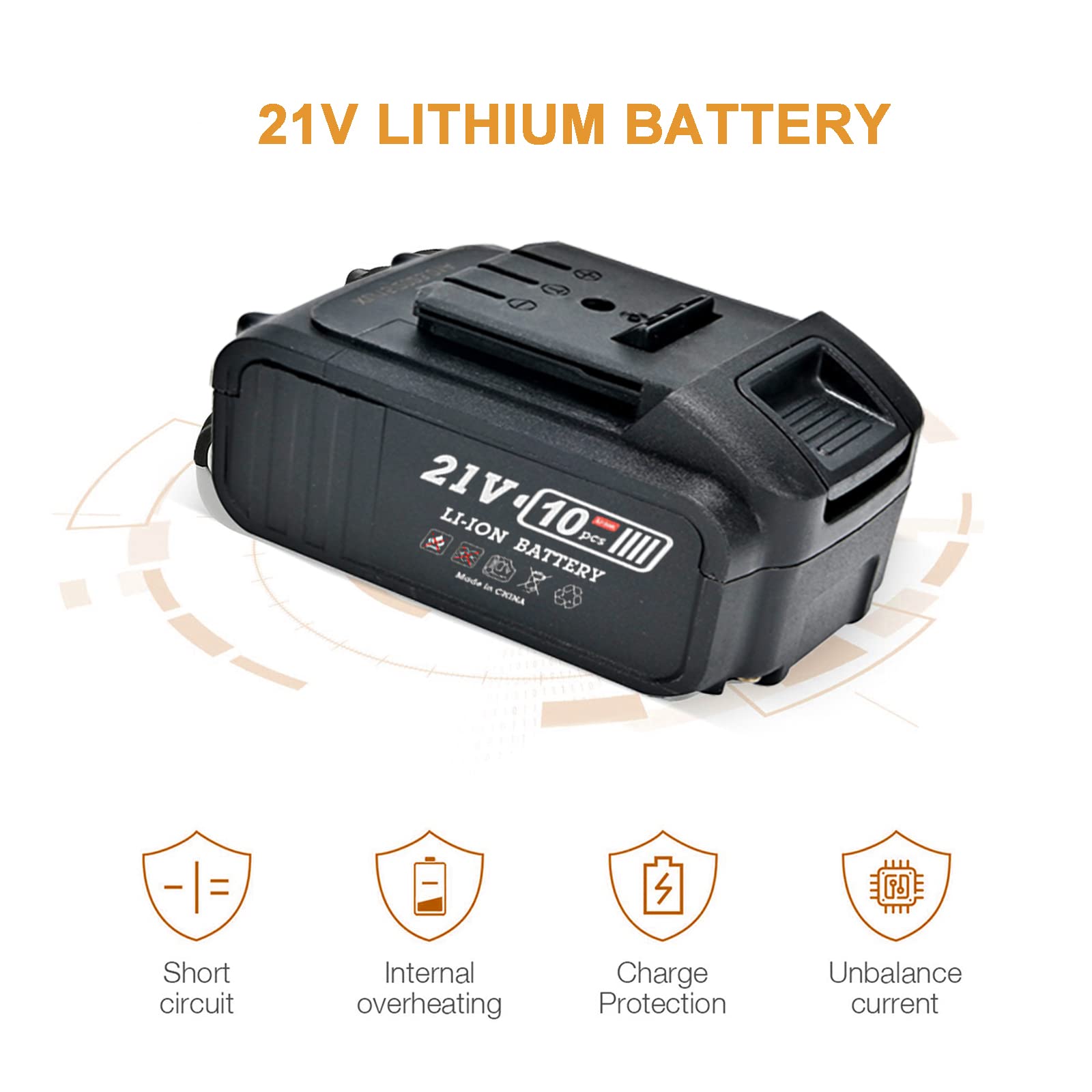 21V Cordless 3 in 1 Impact Wrench Electric Angle Grinder Rotary Hammer Drill 3Pcs Power Tool Combo Kits with 3.0ah Battery & Fast Charger,yellow