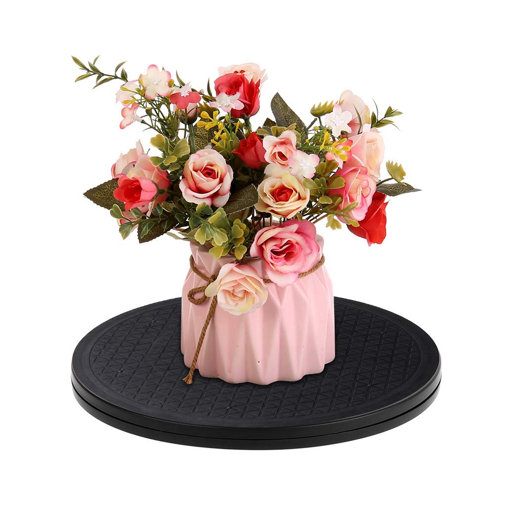 YHTG 16inch Bonsai Turntable Rotating Plate Wheel Revolving Home Kitchen Display Stand Home Kitchen Display Stand