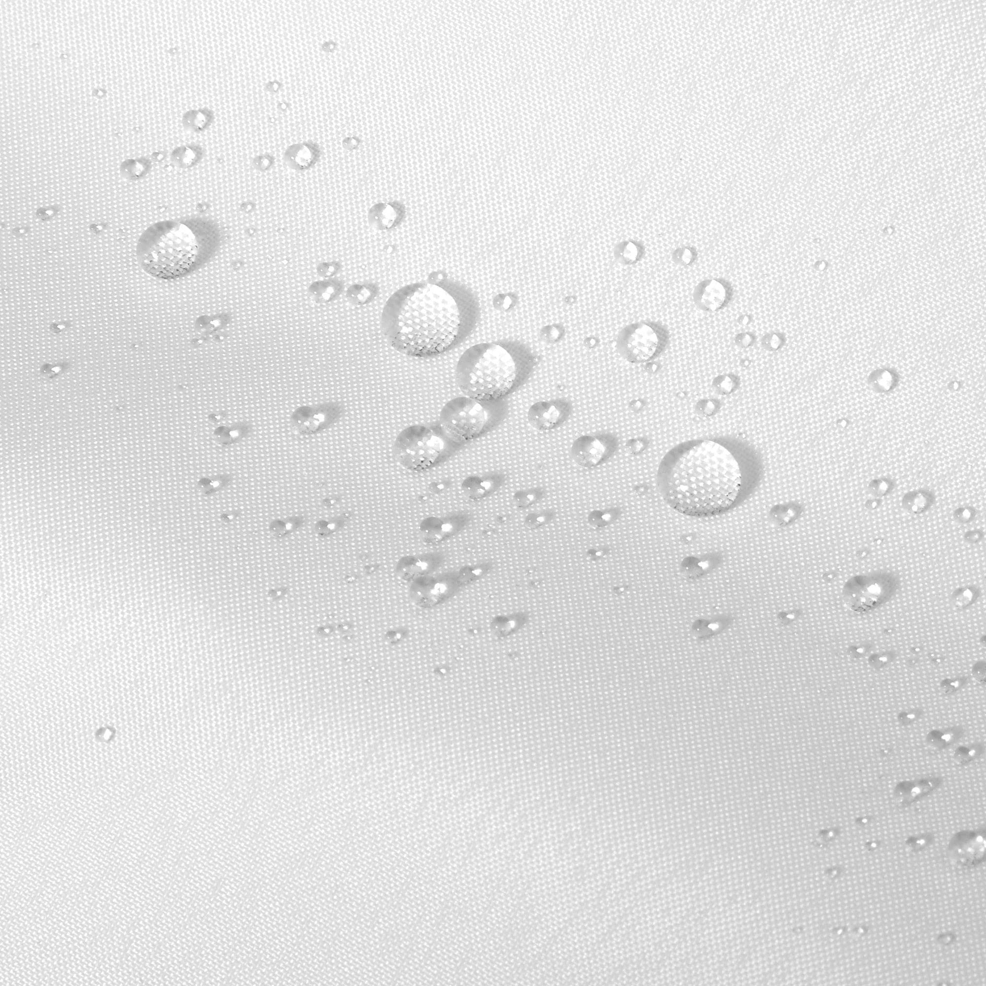 ALYVIA SPRING Waterproof Fabric Shower Curtain Liner with 3 Magnets - Soft Hotel Quality Cloth Shower Liner, Light-Weight & Machine Washable - Standard Size 72x72, White