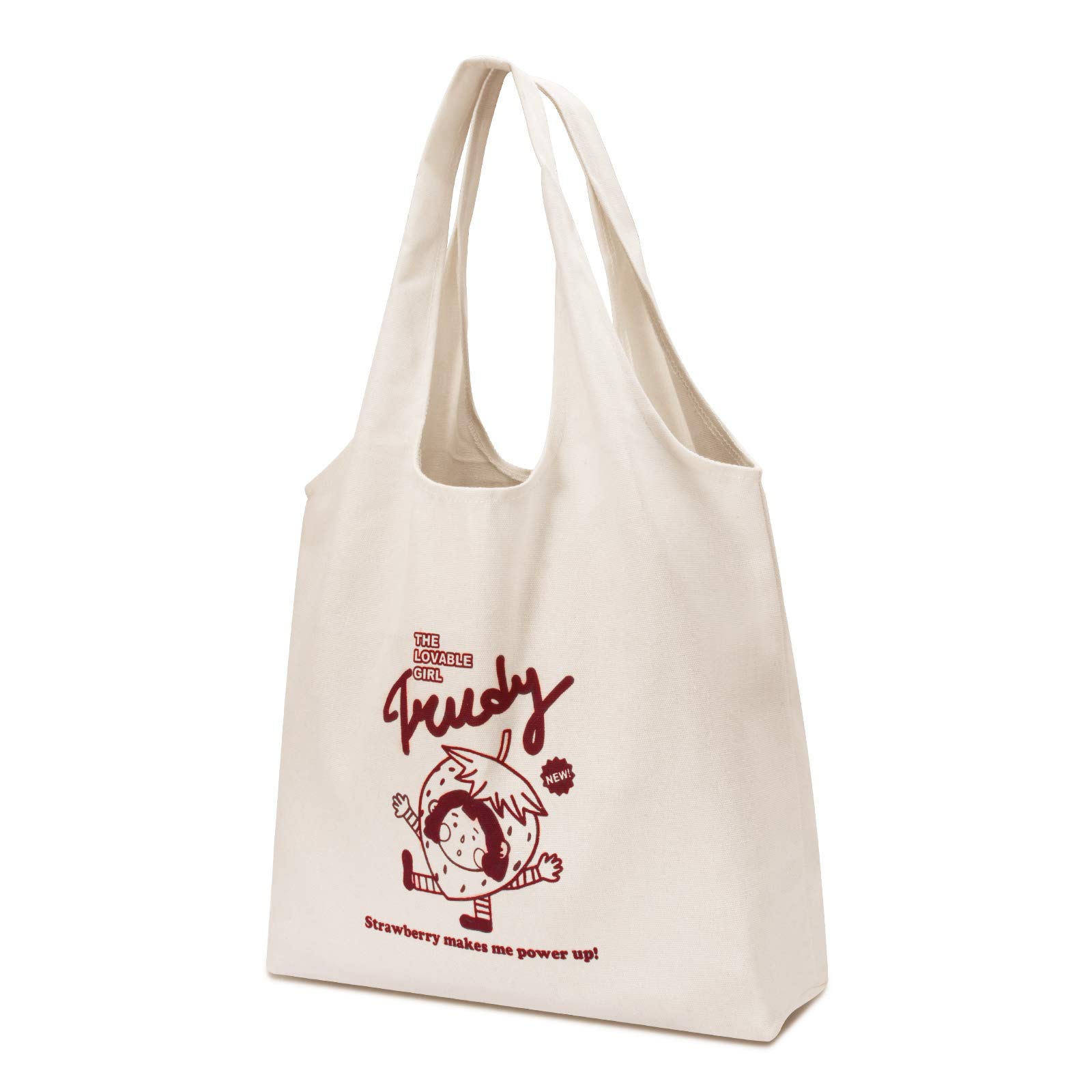 CGBE Canvas Tote Bags with Inner Pocket Reusable Grocery Bags Bulk Reusable Shopping Bags Large Capacity Machine Washable