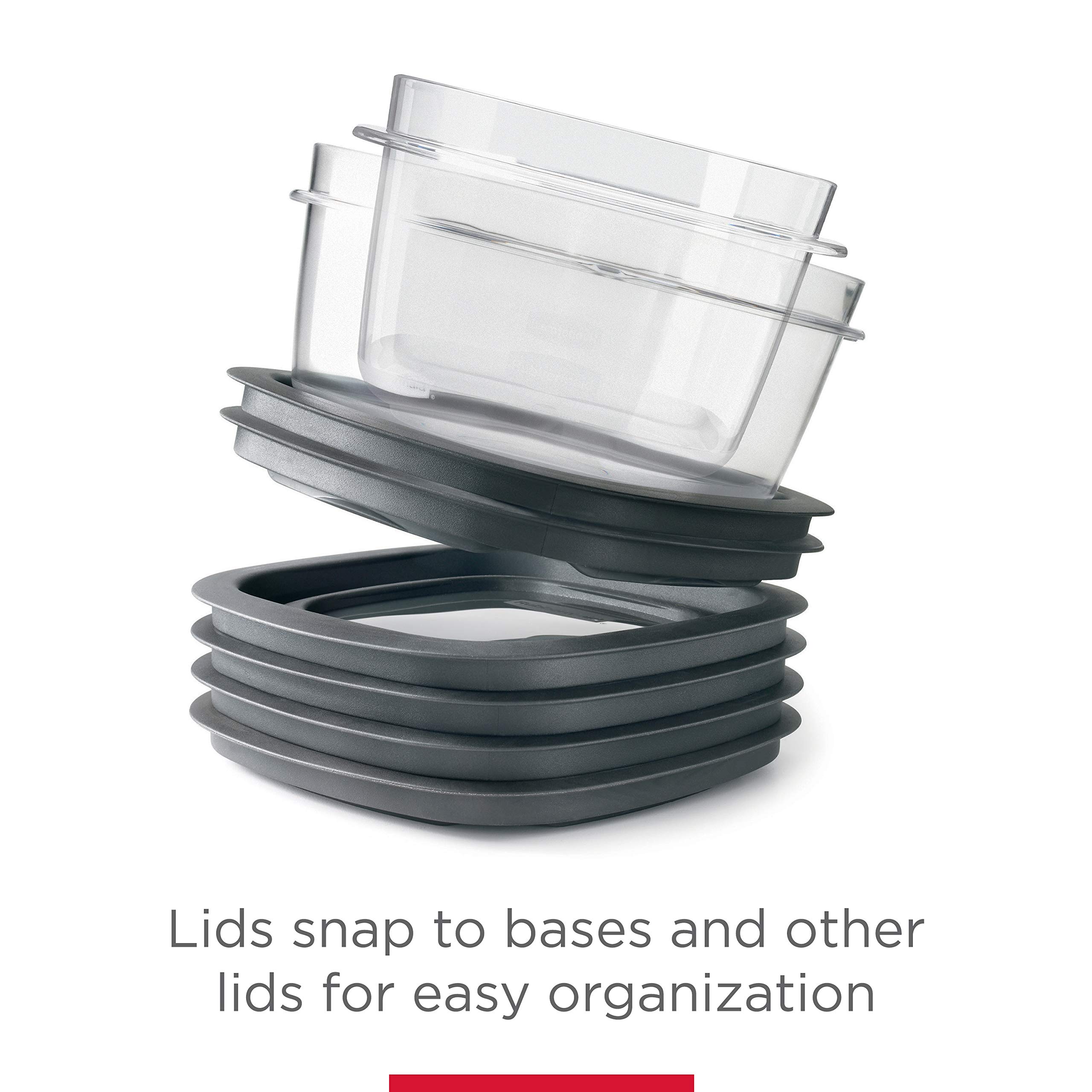 Rubbermaid Meal Prep Premier Food Storage Container, Grey, 10 Piece Set