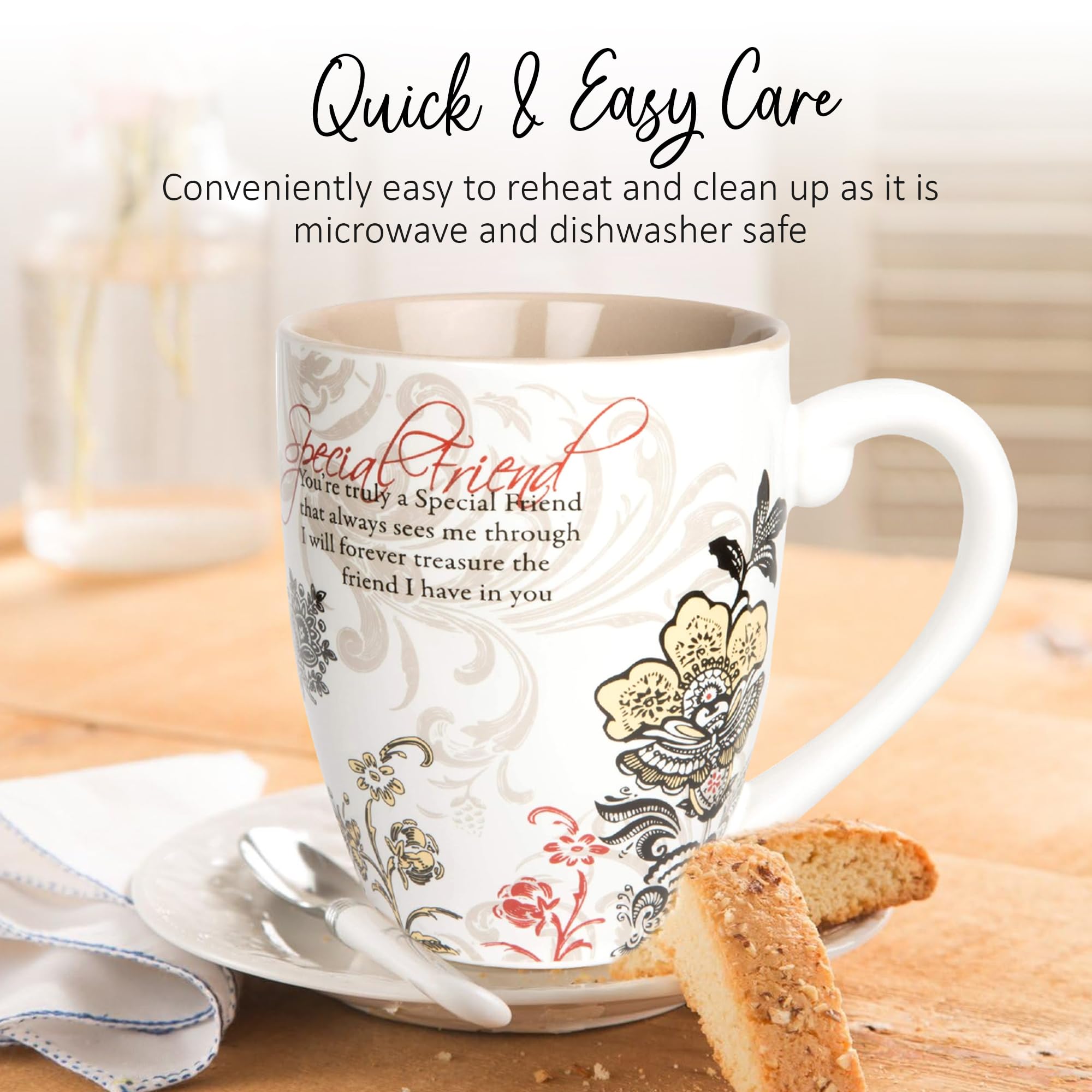 Mark My Words Special Friend Mug, 4-3/4-Inch, 20-Ounce Capacity