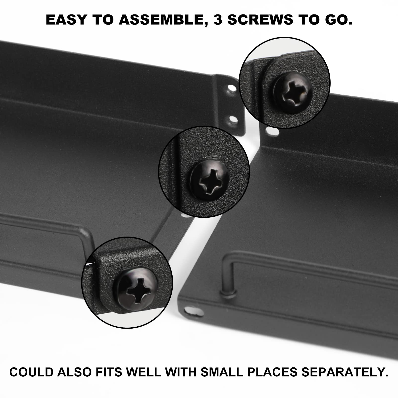 Shelf for Stove Top, Flaovoth 30ββ Shelf for Kitchen Stove Metal Over the Stove Spice Rack with Rail to Prevent Failing, Non Magnetic, Black