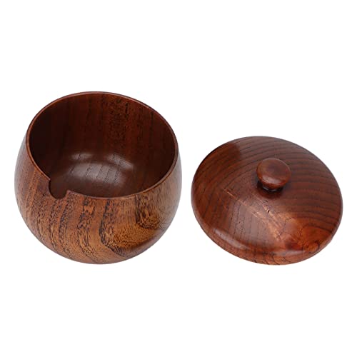 Seasoning Jar Sour Jujube Wood Condiment Jar Japanese Safe Dustproof Classic Flip Top Spice Jar for Kitchen(#2)