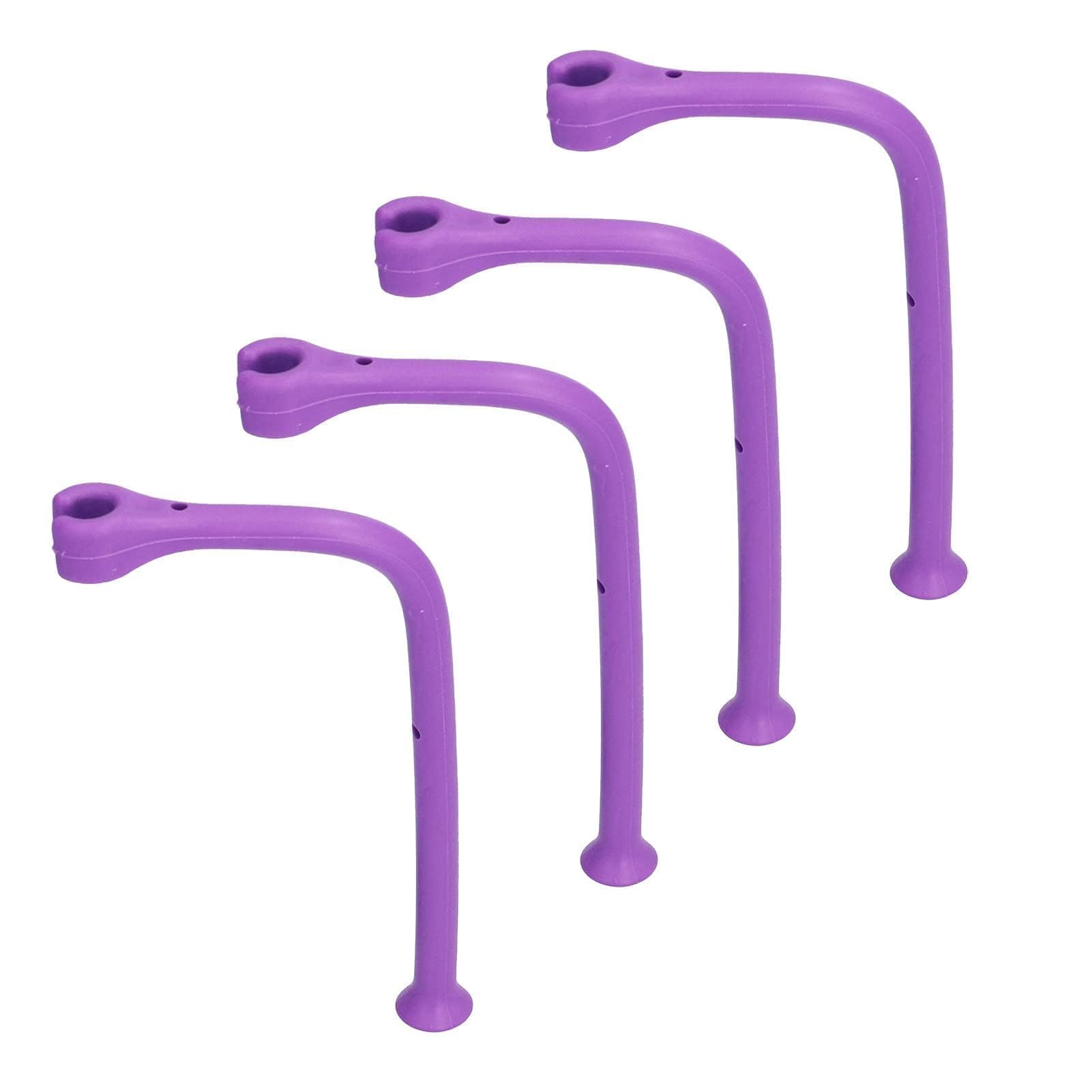 4Pcs Silicone Stemware Saver, Flexible Stemware Holder Dishwasher Wine Glass Protector Tether Silicone Dishwasher Attachment for Home Bar Use