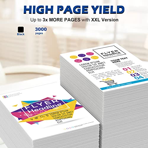 DOUBLE D Compatible Ink Cartridge Pigment Replacement for Brother LC3037 XXL LC3037XXL LC3037BK for MFC-J5845DW MFC-J5845DW MFC-J5945DW MFC-J6545DW MFC-J6945DW MFC-J6545DW XL (2-Pack Black)