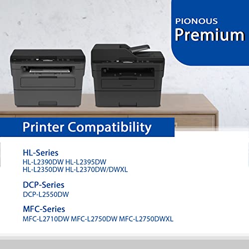 PIONOUS Compatible TN 730 TN730 Toner Cartridge High Page Yield Replacement for Brother TN-730 (1 Black) for DCP-L2550DW HL-2350dw l2350dw l2370dw MFC-L2710DW L2750DW Printer