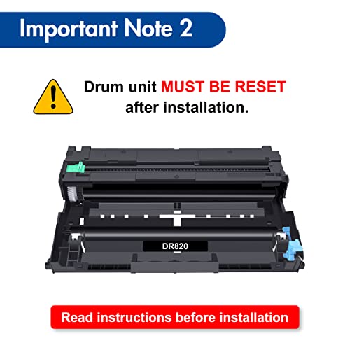 DR820 DR-820 DR 820 Drum Unit Compatible Replacement for Brother DR820 DR 820 Work for Brother HL-L6200DW MFC-L5850DW MFC-L5800DW MFC-L5900DW HL-L5200DW HL-L5100DN Printer Black 1 Pack