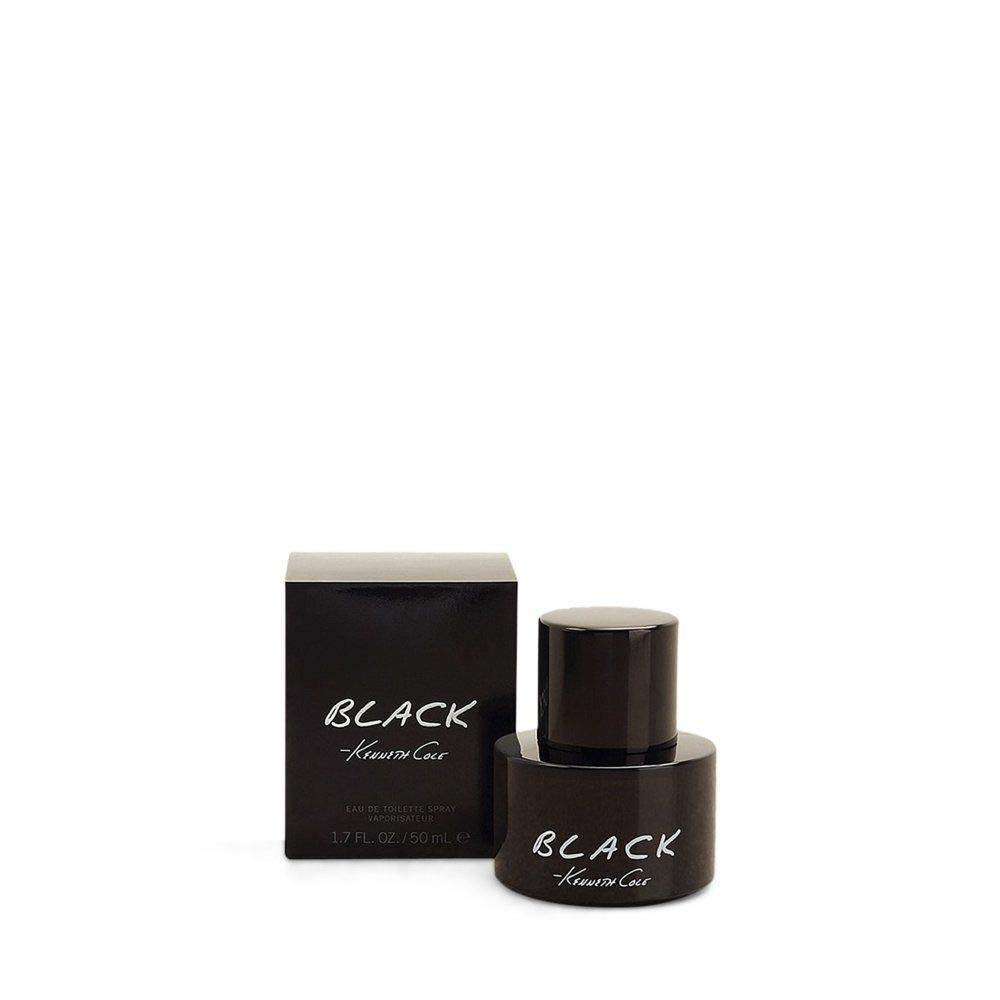 Kenneth Cole Black Eau de Toilette Spray Cologne for Men, 1.7 Fl. Oz.