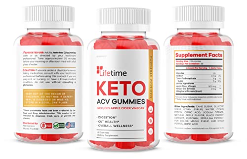 Nutrixpress (1 Pack) Lifetime Keto ACV Gummies- New Life time Keto Apple Cider Vinegar Gummys, LifetimeKeto + ACV Advance Formula, Lifetime Plus, Review, 30 Days Supply.