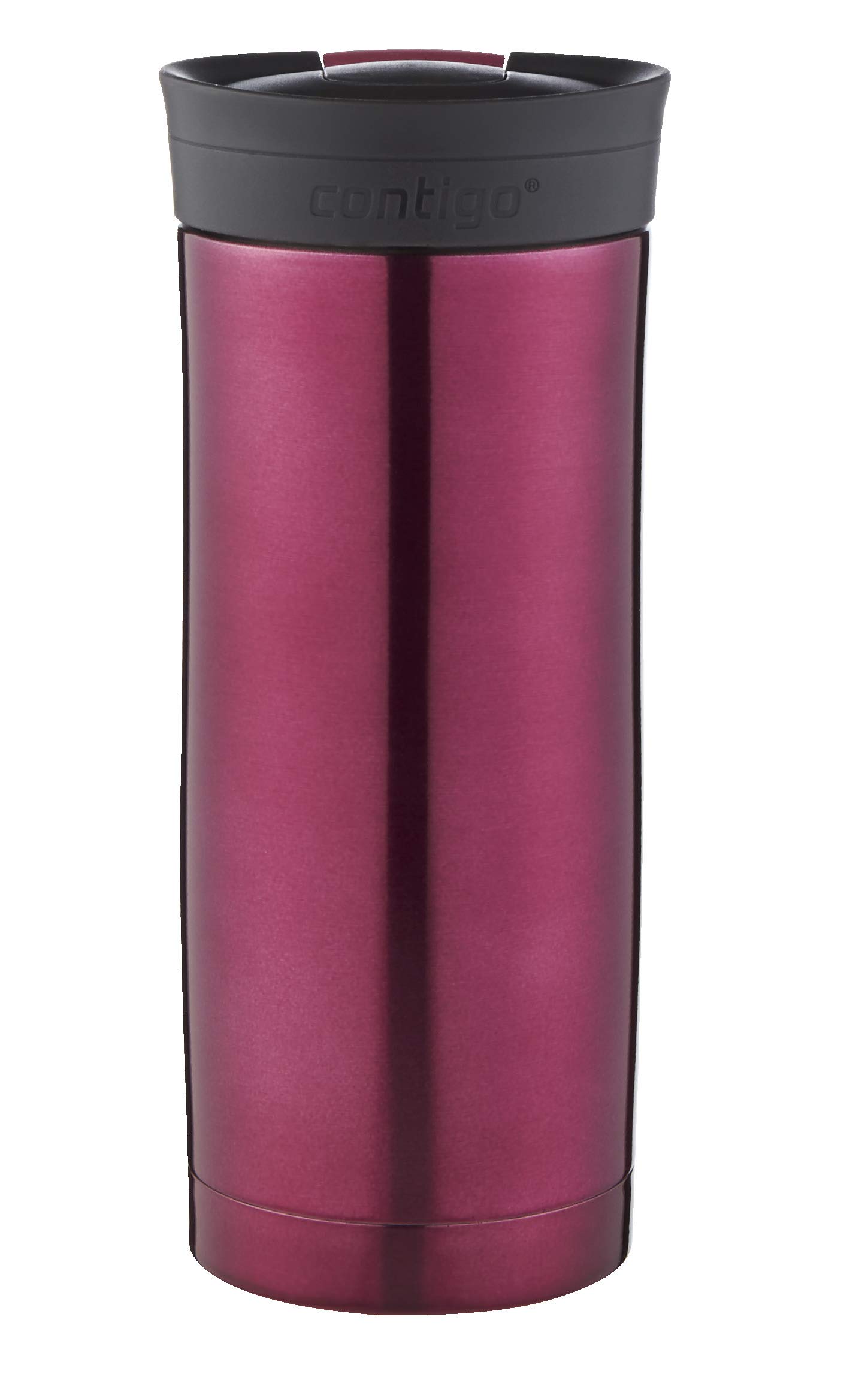 Contigo Huron Snapseal Travel Mug, Stainless Steel Thermal Mug, Vacuum Flask, Leakproof Tumbler, Coffee Mug with BPA Easy-Clean Lid, Vivacious, 470 ml