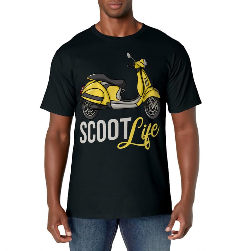 Scoot Life Moped Scooter Motor Rider T-Shirt