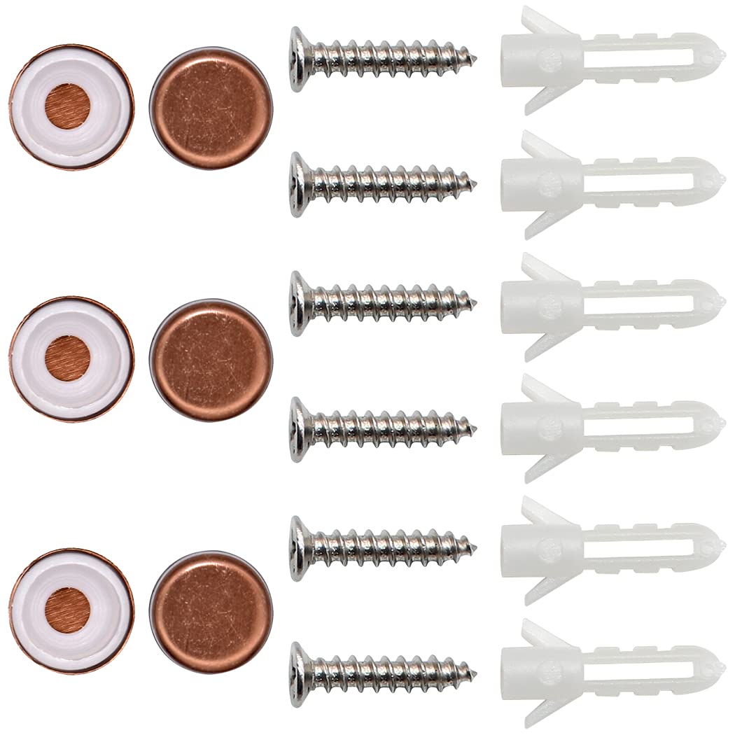 Dianoo 30.5cm Bronze Wine Glass Rack Under Cabinet, Wine Glass Holder Gold Under Shelf, Stemware Rack, Wine Glasses Storage Hanger, 3 Rows