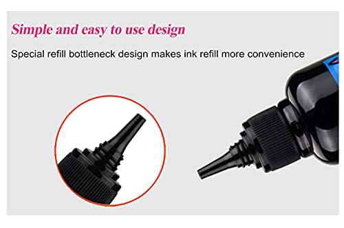 Aomya Pigment Black Ink Refill Kit Premium Ink Refill for HP Canon Epsn Brother Inkjet Printers with Syringe