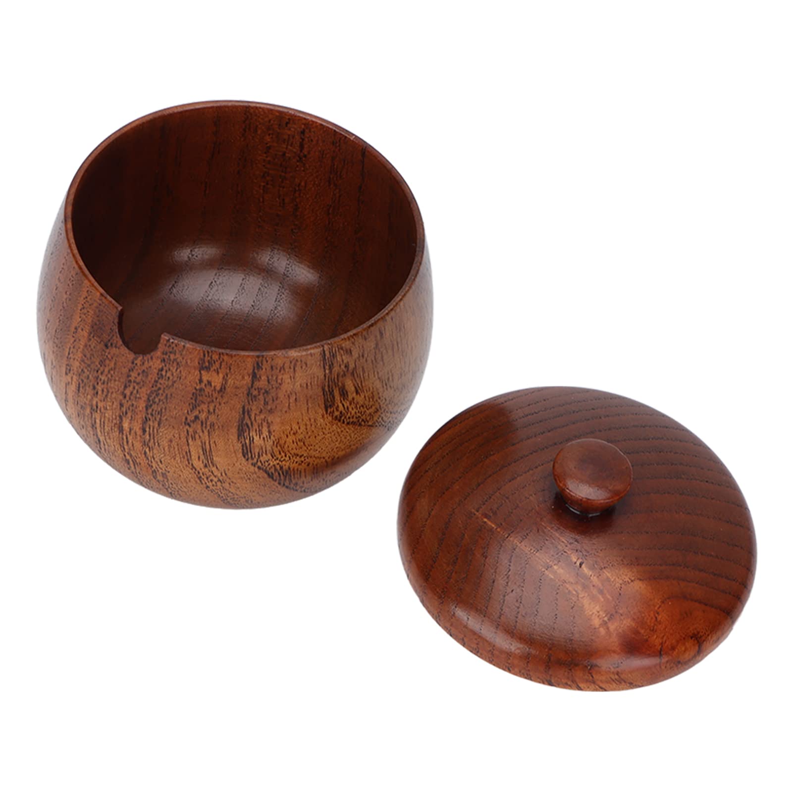 Wood Spice Jar, Easy To Classic Flip Top Spice Jar Sour Jujube Wood for Sugar for Kitchen (Large lacquer model)