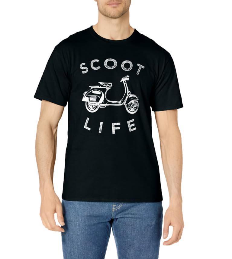 Scoot Life Scooter T-Shirt, Fun Moped Graphic Tee T-Shirt