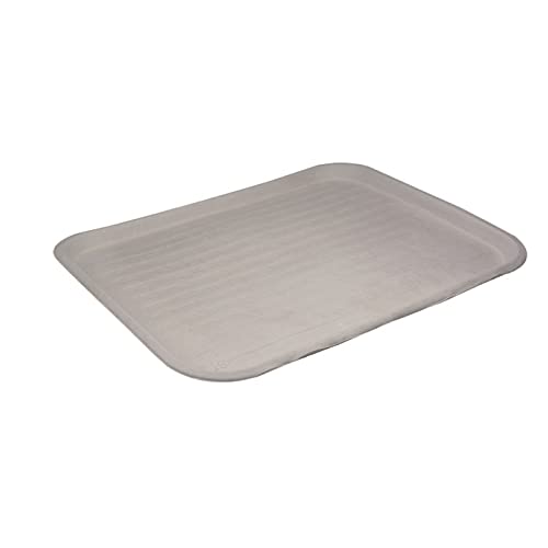 Pactiv 14''x18'' Disposable Food Tray Made with a Fiber Blend Designed for Schools or Snack Bars | 100 Trays per Case, Beige, M531418