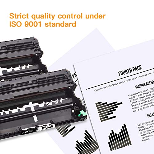 E-Z Ink (TM Compatible Drum Unit Replacement for Brother DR 820 DR820 DR-820 Compatible with MFC-L5900DW HL-L6200DW HL-L5100DN MFC-L5800DW MFC-L5700DW HL-L5200DWT MFC-L6700DW HL-L5200DW (2 Drum Unit)