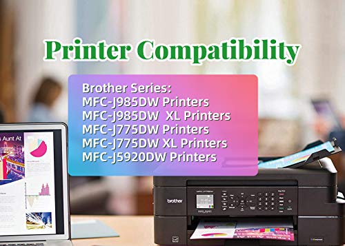GREENARK Compatible Ink Cartridge Replacement for Brother LC20E Super High Yield Ink Cartridge 5 Pack Works with Brother MFC-J985DW, MFC-J775DW, MFC-J5920DW Printers LC20EBK LC20EM LC20EC LC20EYXXL