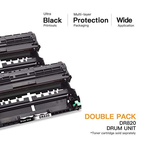 E-Z Ink (TM Compatible Drum Unit Replacement for Brother DR 820 DR820 DR-820 Compatible with MFC-L5900DW HL-L6200DW HL-L5100DN MFC-L5800DW MFC-L5700DW HL-L5200DWT MFC-L6700DW HL-L5200DW (2 Drum Unit)
