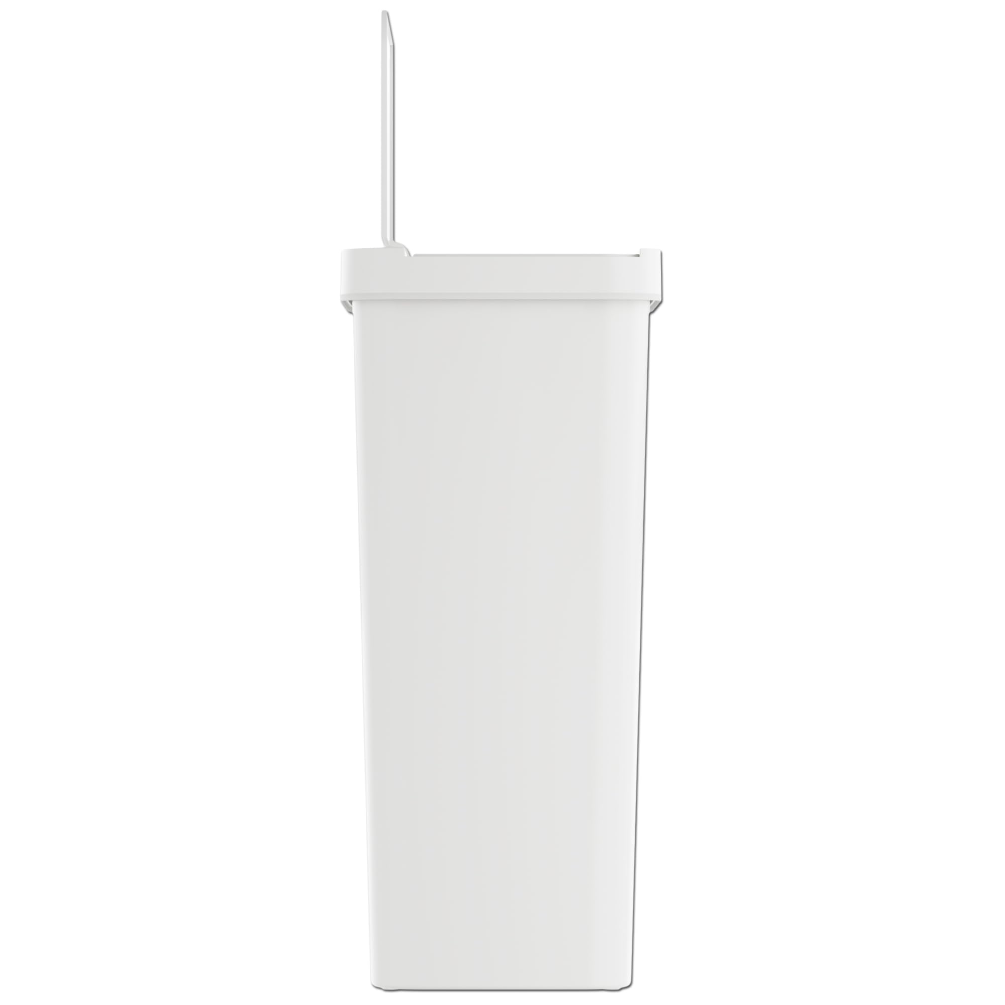 iTouchless Prime 13.2 Gallon Sensor Trash Can, Durable Dent-Proof Construction, Slim and Space-Saving Automatic Bin Great for Kitchen, Home, Office, Business, Garage, White Color Plastic