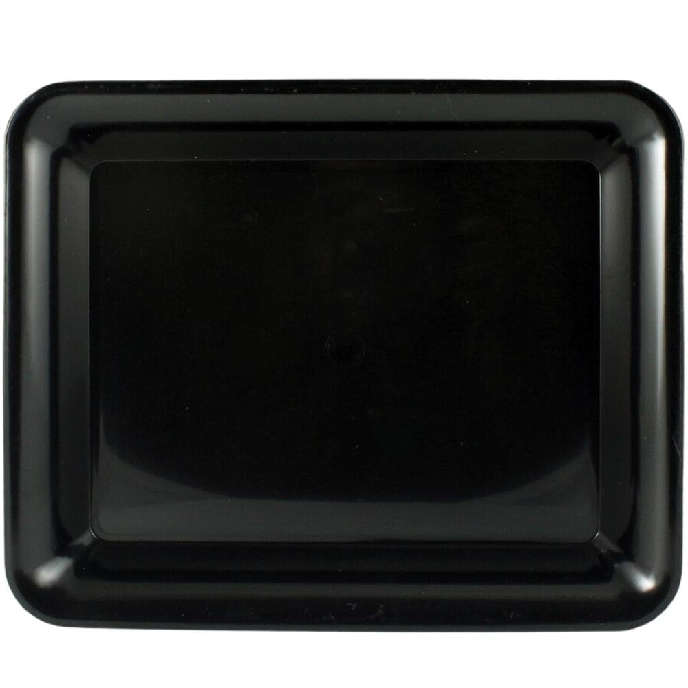 Plastic Tray - 12" x 18" | Black | Rectangular | 1 Pc.