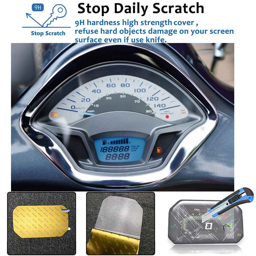 Motorcycle Cluster Scratch Protection Film Screen Protector for Vespa Piaggio GTS250 GTS300 GTS 250 300 2017-2019 Accessories ×2