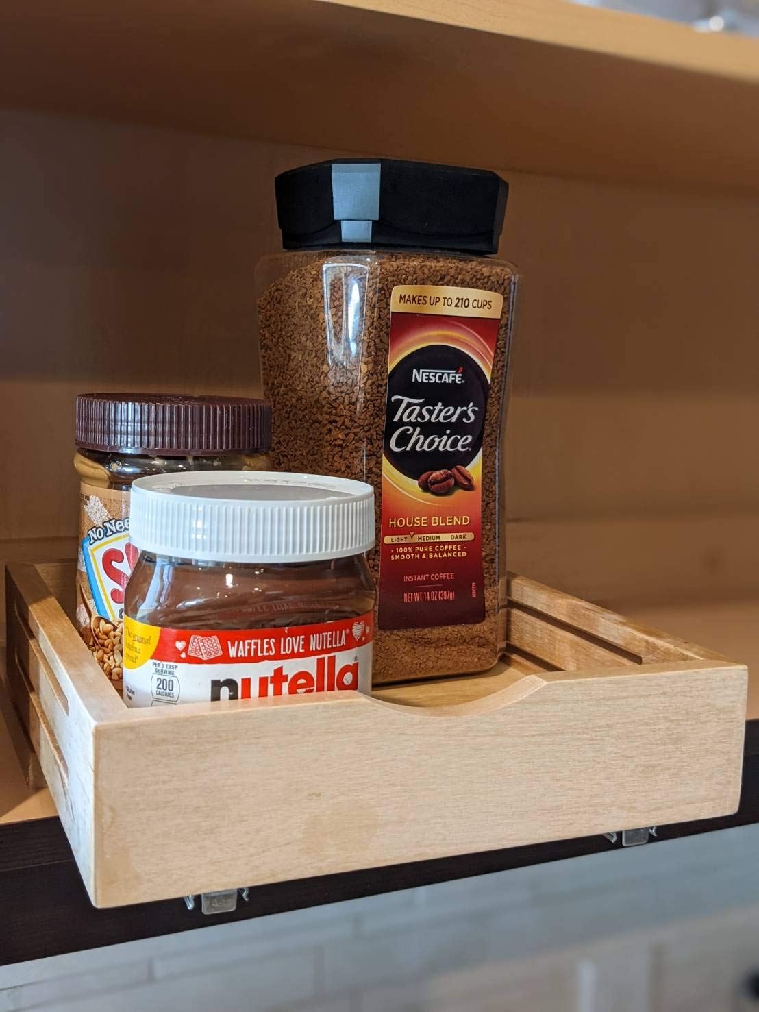 CabinetRTA Wood Pull Out Spice Rack Organizer for Cabinet - 5.5"(W) x 10"(D) x 2"(H) for Upper Kitchen Cabinets and Pantry Closet, for Spices, Sauces, Canned Food etc…
