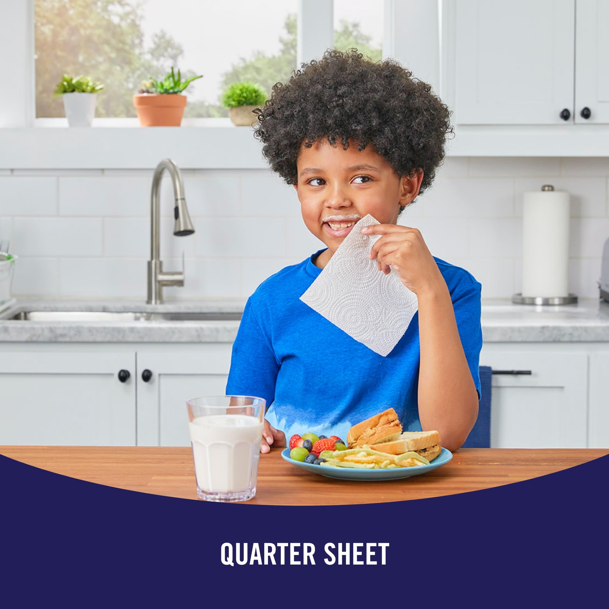 Sparkle® Tear-A-Square® Paper Towels, 2 Double Rolls = 4 Regular Rolls, 2 Count (Pack of 1)