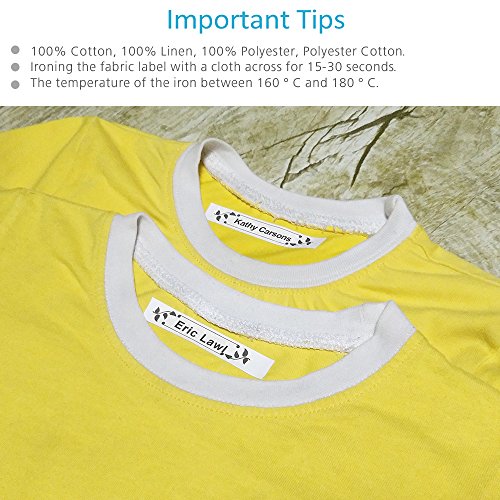 COLORWING Fabric Tape Replacement for Brother Iron On Label Tape TZe-FA231 TZ 12mm 0.47" White, for Brother Ptouch PTD400 PTD210 PT-1280 Label Maker, 3-Pack