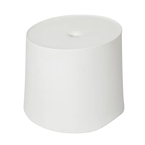 Floating Luxuries Kai Side Table, in-Pool, Up to 15 Inches of Water, Holds Umbrella 1.5 Inches Diameter, White