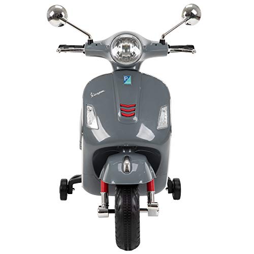 Huffy Kids Battery 6V Ride-On Vespa Scooter Grey