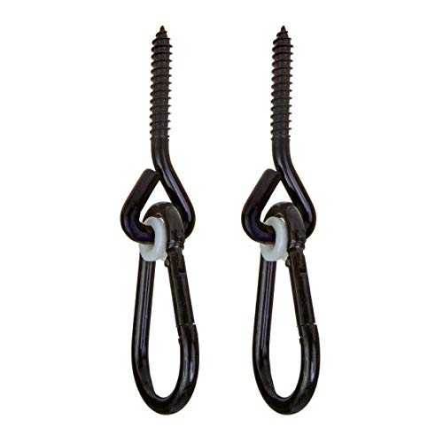 Barn-Shed-Play Heavy Duty 700 Lb Porch Swing Black Hanging Chain Kit (8 Foot Ceiling)