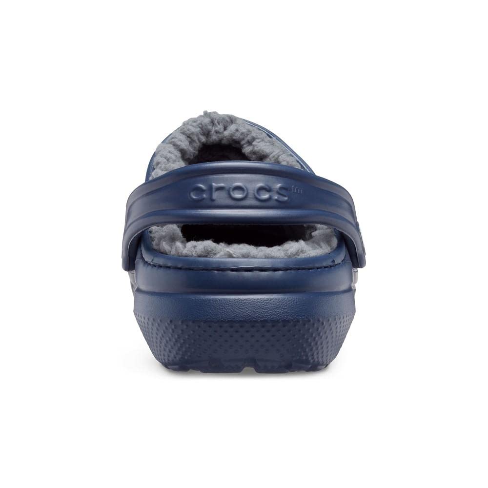 Crocs Unisex-Adult Classic Lined Clog, Navy/Charcoal, 13 Women/11 Men