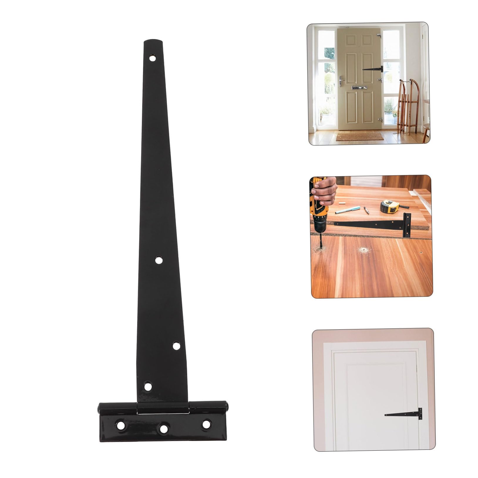 4pcs Gate Hinge T Shape Hinges Heavy Duty Hinges 8 Inches Door Hinges Furniture Hinges