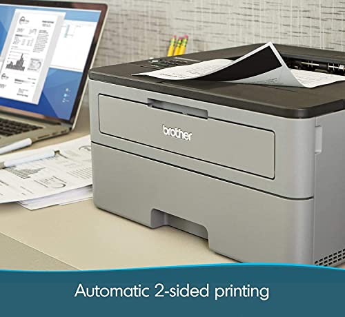Brother HL-L2350DW Monochrome Compact Laser Printer with Wireless and Duplex Printing + Printer Cable