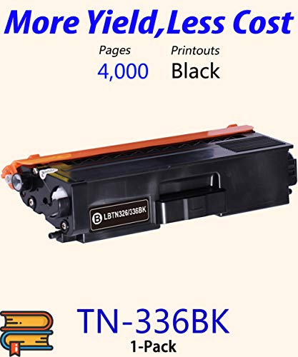 ColorPrint Compatible TN336 Toner Cartridge Replacement for Brother TN-336 TN336BK TN-336BK Used for HL L8350CDW L8250CDN L8350CDWT 4150CDN MFC L8600CDW L8850CDW 9970CDW Printer (1x Black, 1-Pack)