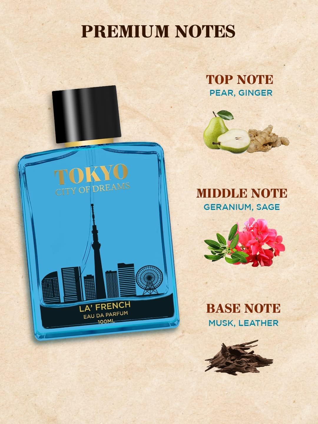 Tokyo Perfume for Men - 100ml | Luxury Gift | Extra Long Lasting Smell | Premium French Fragrance Scent | Eau De Parfum