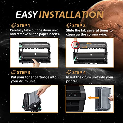 Skydo DR730 Drum Unit Replacement for Brother DR730 DR 730 DR-730 Works with HL-L2350DW MFC-L2710DW DCP-L2550DW MFC-L2750DW HL-L2390DW HL-L2395DW MFC-L2690DW HL-L2370DW HL-L2370DWXL Printer (2 Drums)