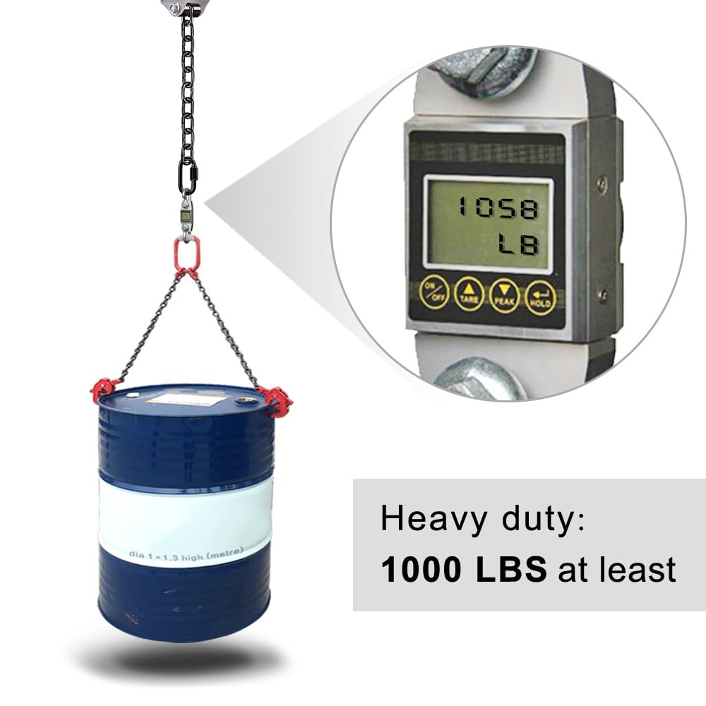 BeneLabel Heavy Duty Porch Swing Chain Kit with Silent Hangers, Hammock Chair Hardware for Indoor/Outdoor Hanging Chairs, Punching Bags and More, Easy Installation, Rustproof, 1000LB Capacity, 81"