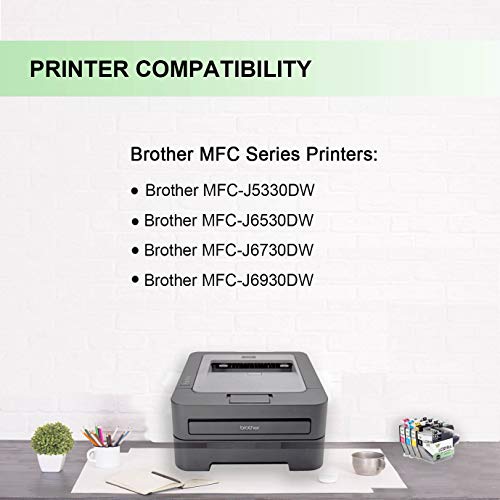 8 Pack Compatible Ink Cartridge Replacement for Brother LC3019 XXL LC3019BK LC 3019 to use with MFC-J6930DW MFC- J5330DW MFC-J6530DW MFC-J6730DW Printer(2 Black 2 Cyan 2 Magenta 2 Yellow)