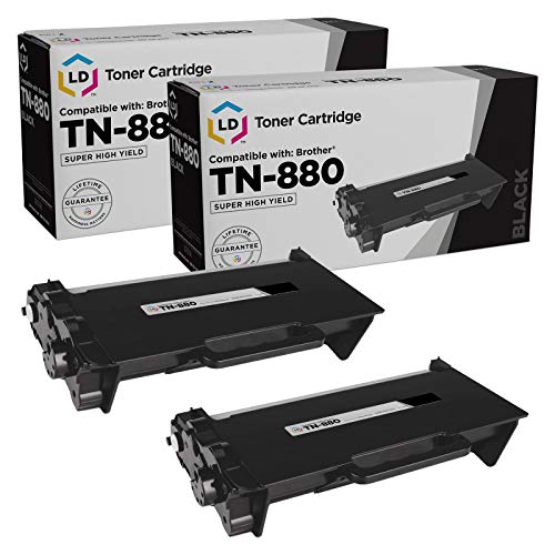 LD Products Compatible Toner Cartridge Replacement for Brother TN880 Super High Yield (Black, 2-Packs) for use in DCP-L6600DW, HL-L6200DW, HL-L6200DWT, HL-L6250 DN, HL-L6250DW & HL-L6300 DWT