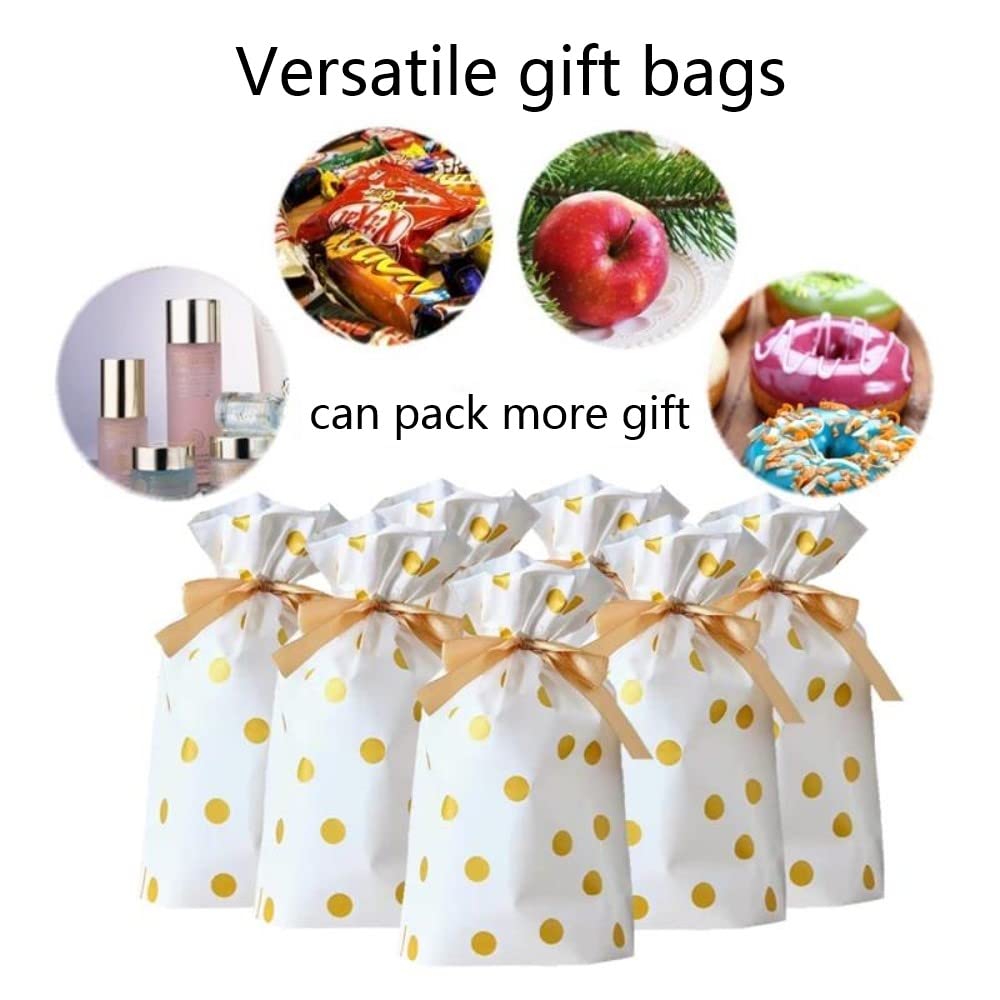 DKAOVH Plastic Drawstring Gift Bags, Candy Bags, Treat Bags, Cookie Bags, Party Favor Gift Wrapping(30 Pack)